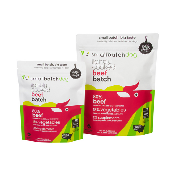 Smallbatch Dog Raw Frozen Food - Lightly Cooked - Beef – Now You're Clean